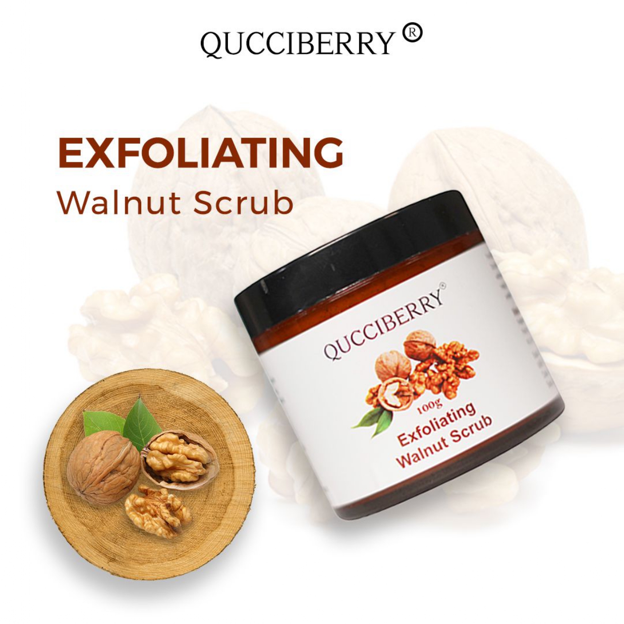 Walnut Coffee Scrub |1B00 GM | Exfoliating Body Scrub | Revitalizing ...