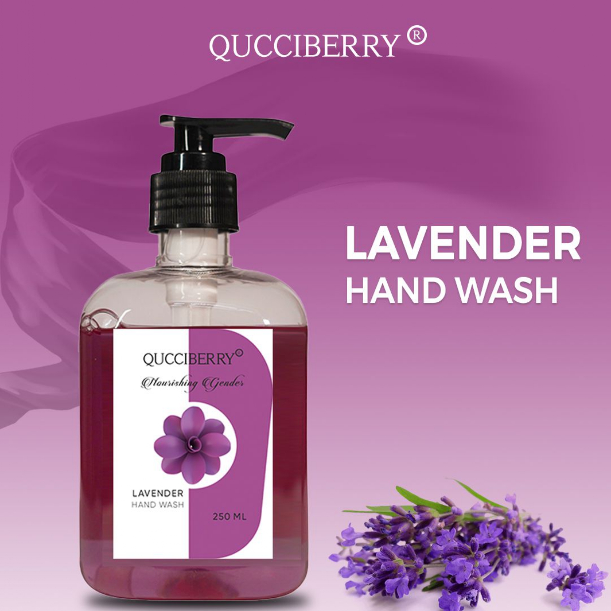 Lavender Hand Wash | Antibacterial Lavender Hand Wash | - QUCCIBERRY